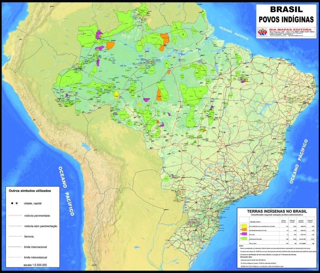 Brasil Povos Indígenas • Bia Mapas