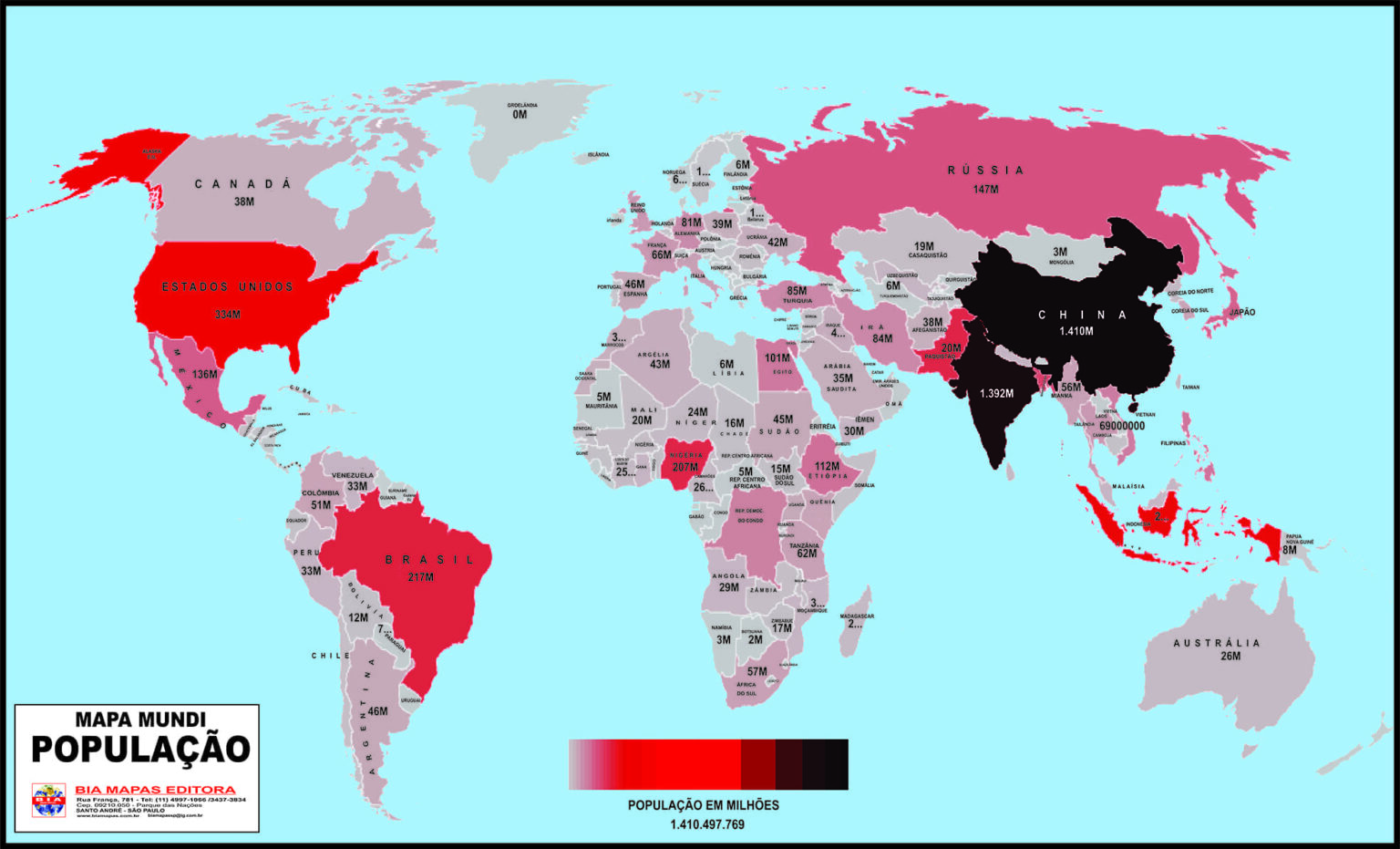 Mundi População • Bia Mapas