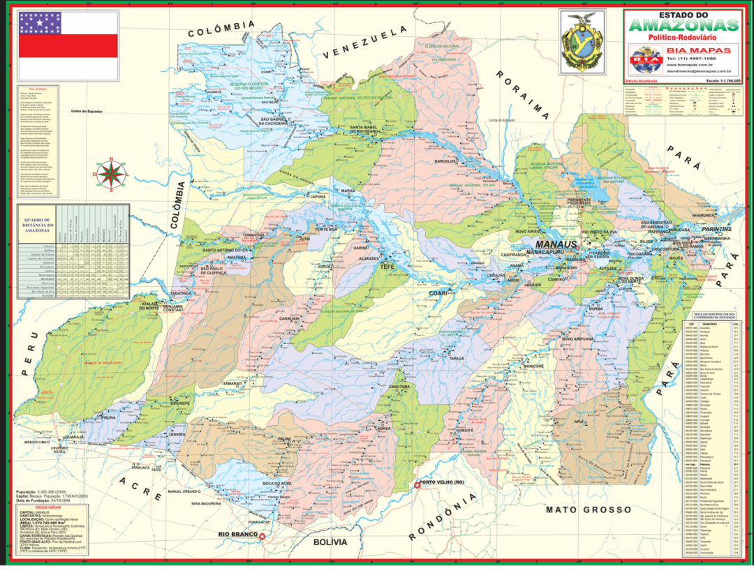 Amazonas Político • Bia Mapas